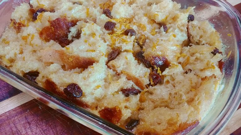 Sweet Bread Pudding - EZPZ Cooking